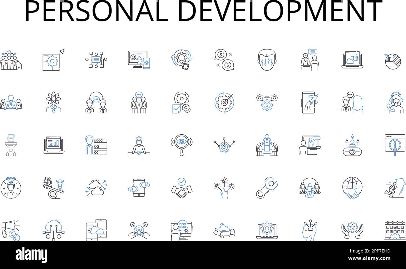 Personal development line icons collection. Parcel, Courier, Delivery ...