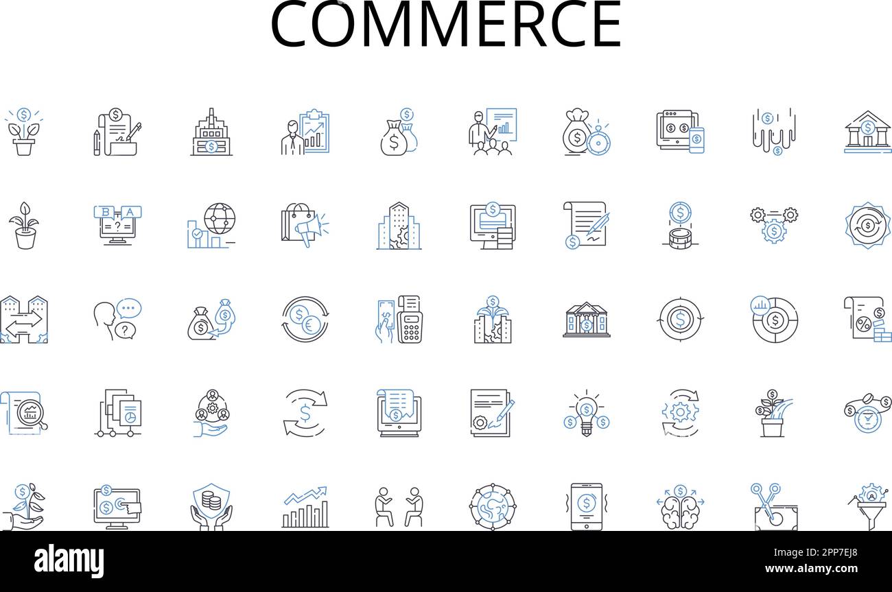 Commerce line icons collection. Growth, Profit, Success, Expansion ...
