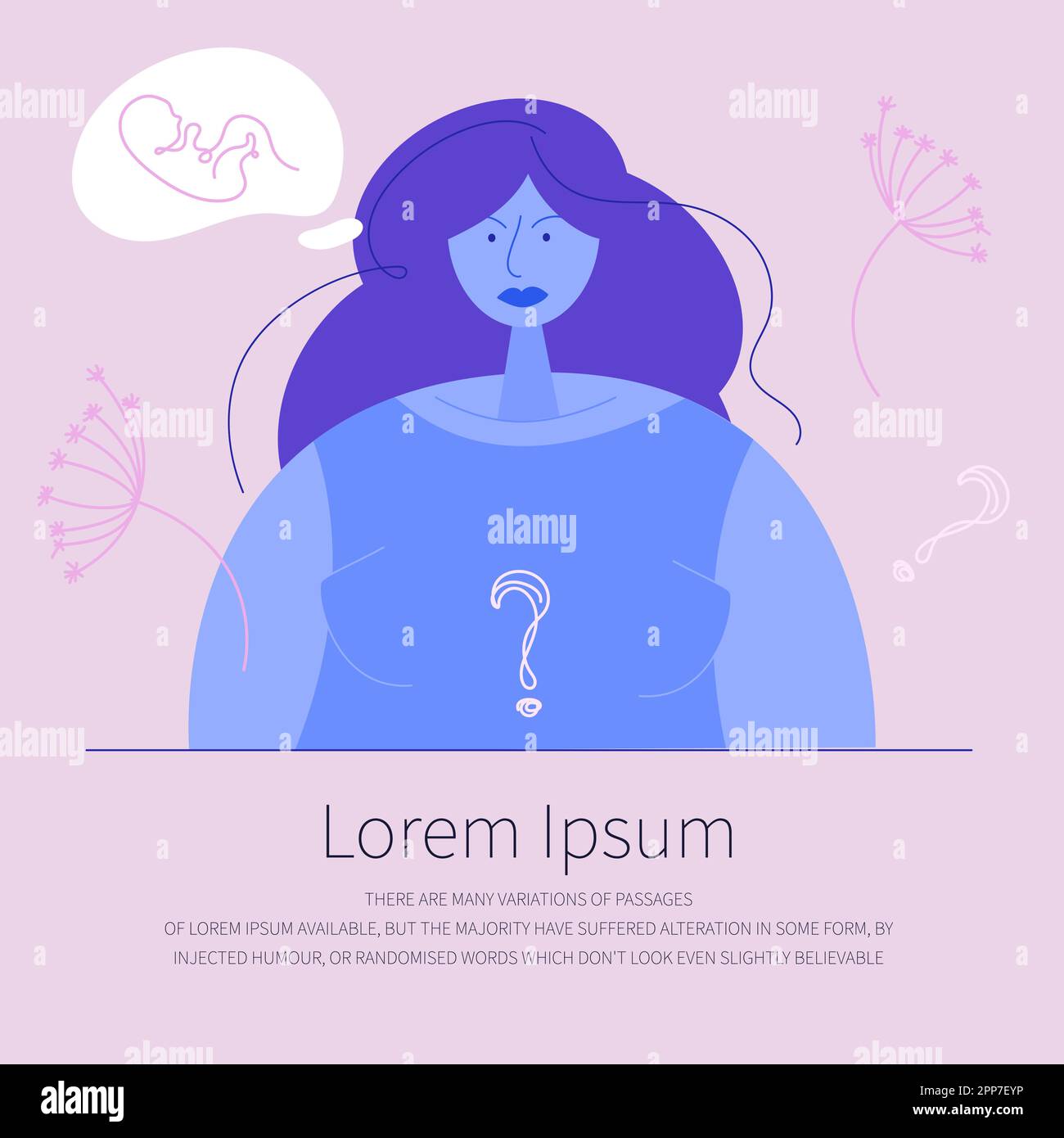 The woman want the baby. She has not pregnancy, it is grief and sad ...