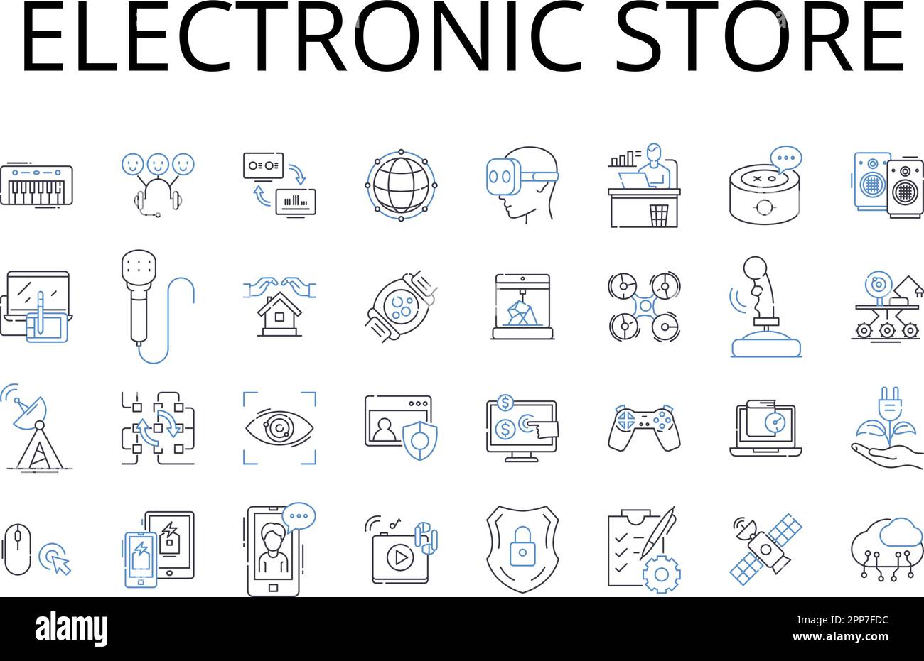Radio shack store Stock Vector Images - Alamy