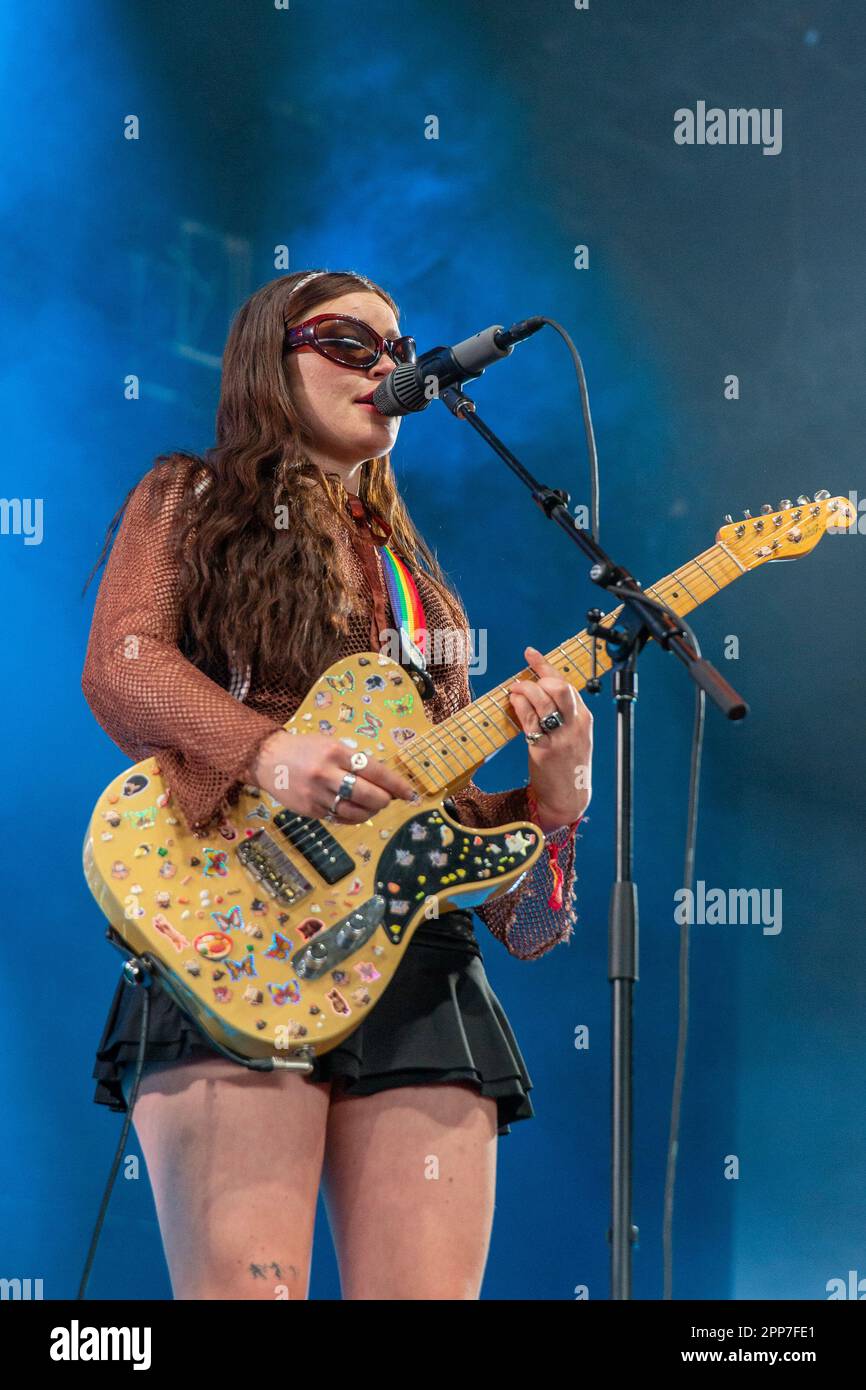 Indio, USA. 21st Apr, 2023. Rhian Teasdale of Wet Leg during the ...