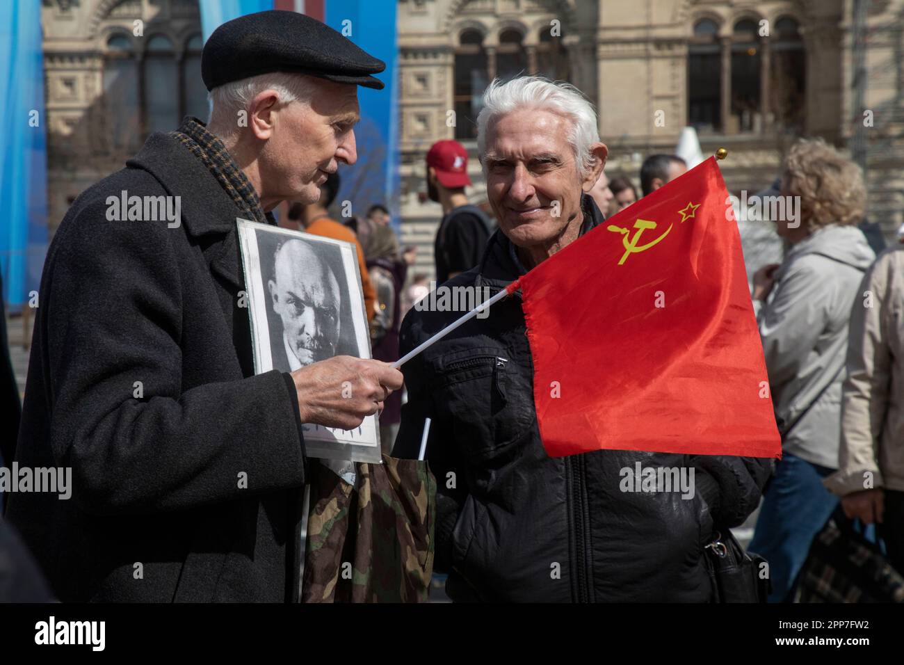 Moscow, Russia. 22nd of April, 2023. Russian Communist Party (KPRF ...