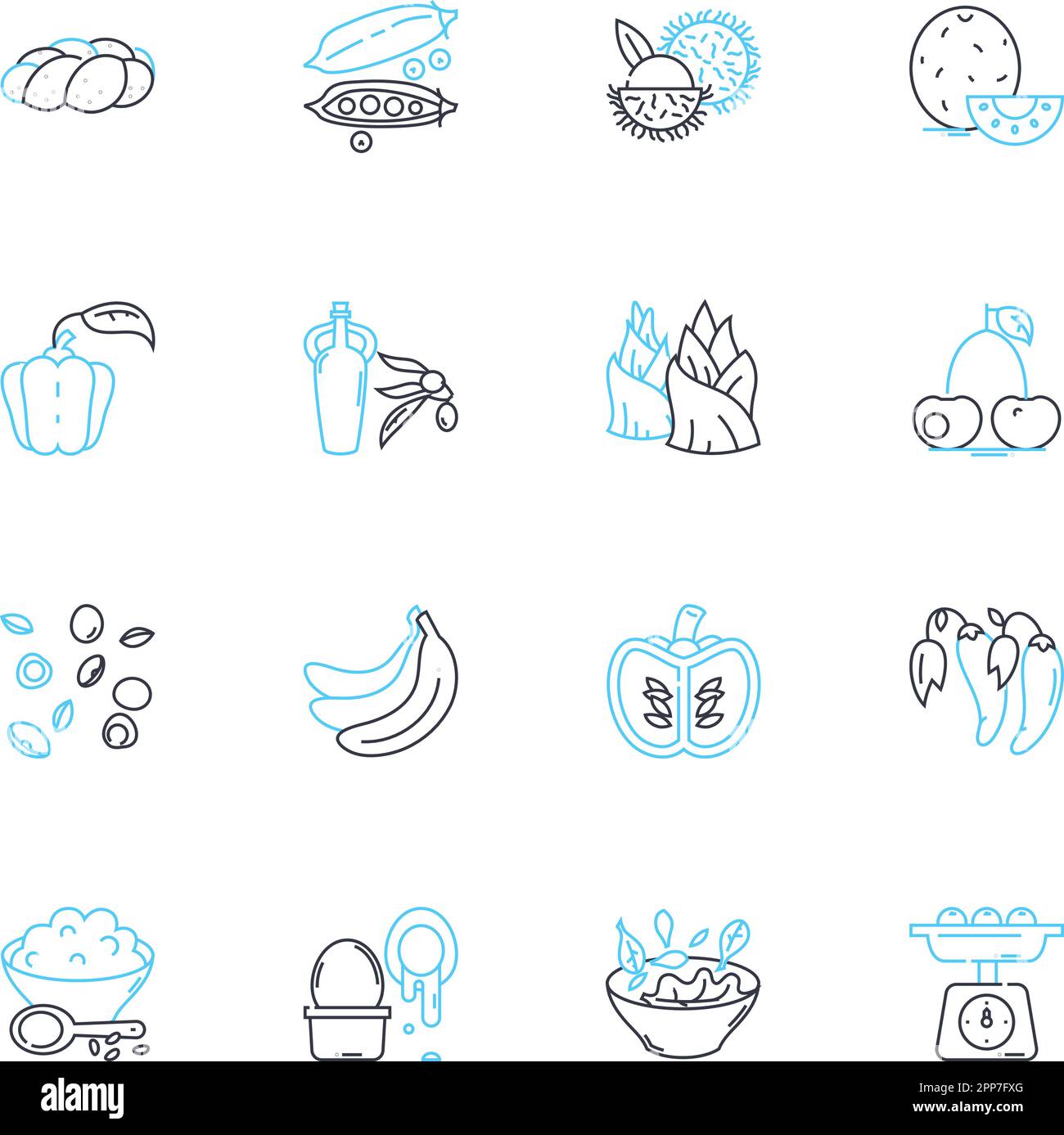 Food arts linear icons set. Plating, Garnishing, Culinary, Artisanal ...