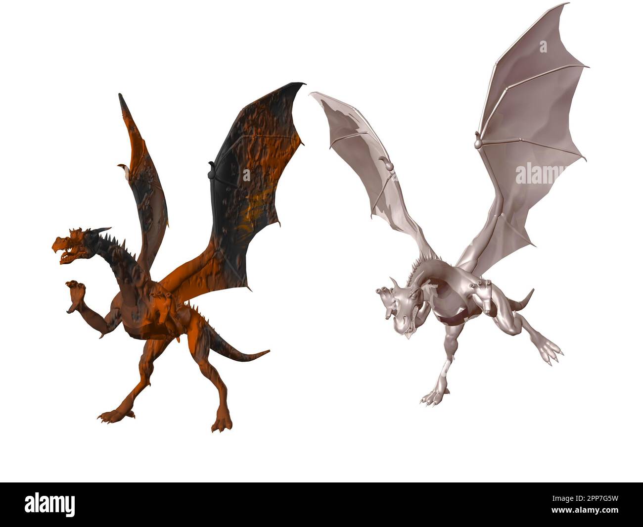 Pair of dragons Cut Out Stock Images & Pictures - Alamy