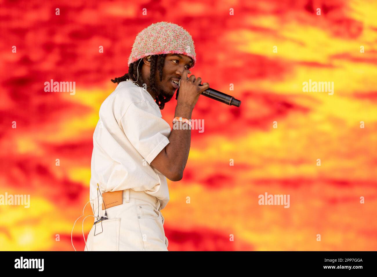 Indio, USA. 21st Apr, 2023. Rapper Saba (Tahj Chandler) during the ...