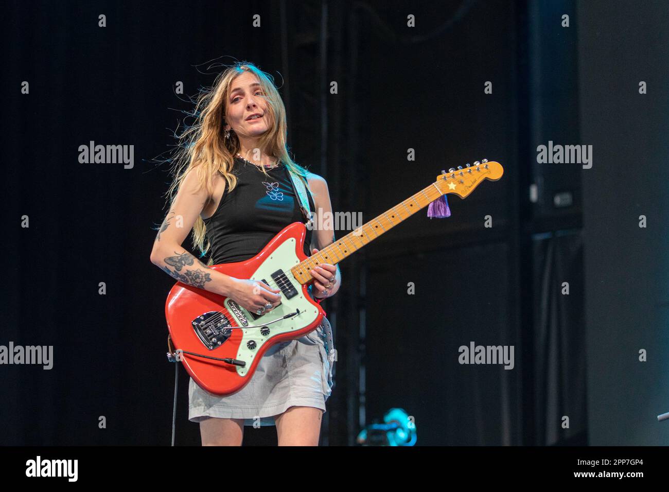Indio, USA. 21st Apr, 2023. Hester Chambers of Wet Leg during the ...