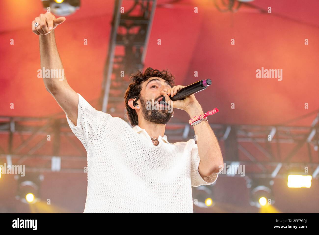 Indio Usa 21st Apr 2023 Singer Teo Mateo Arias During The