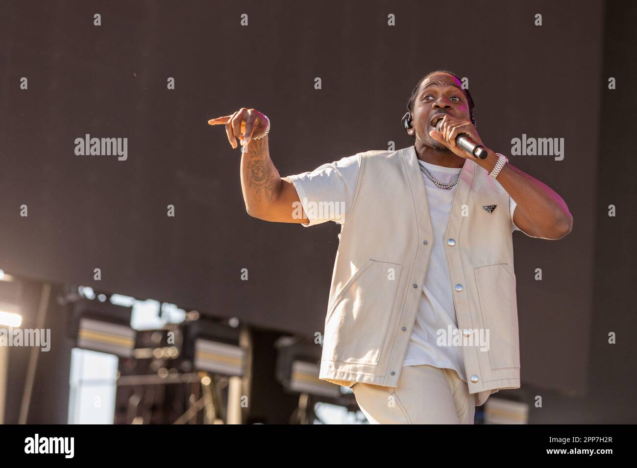 Indio, USA. 21st Apr, 2023. Rapper Pusha T (Terrence Thronton) during ...