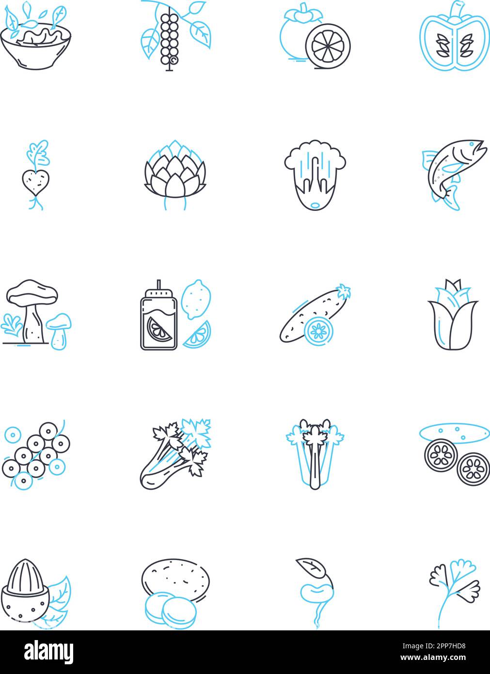 Whole grain linear icons set. Nourishing, Wholesome, Fibrous ...