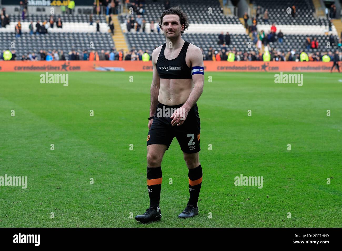 Lewie Coyle #2 of Hull City after the Sky Bet Championship match Hull ...