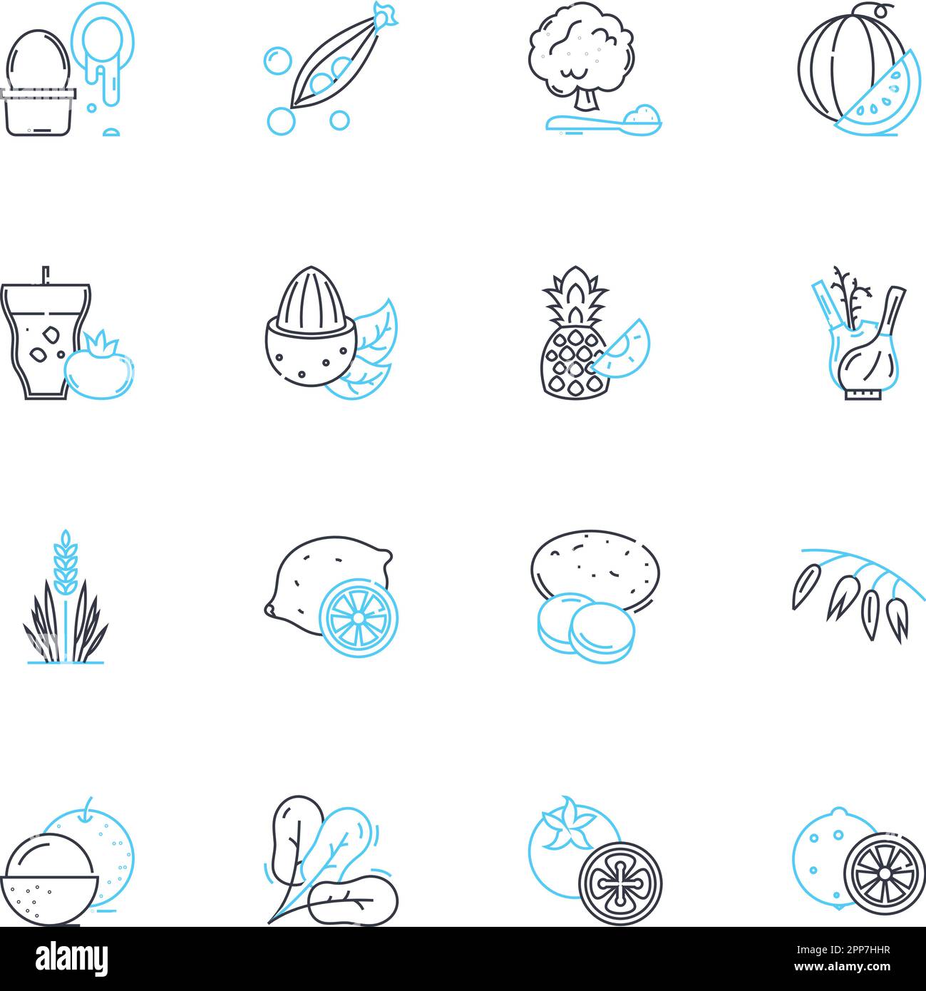 All-natural linear icons set. Organic, Pure, Clean, Fresh, Wholesome ...