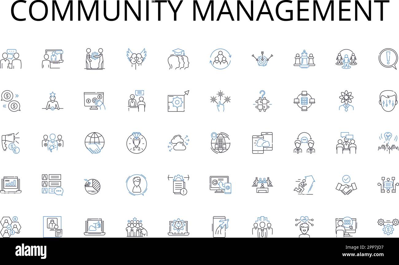 Community management line icons collection. Sustainable, Green ...