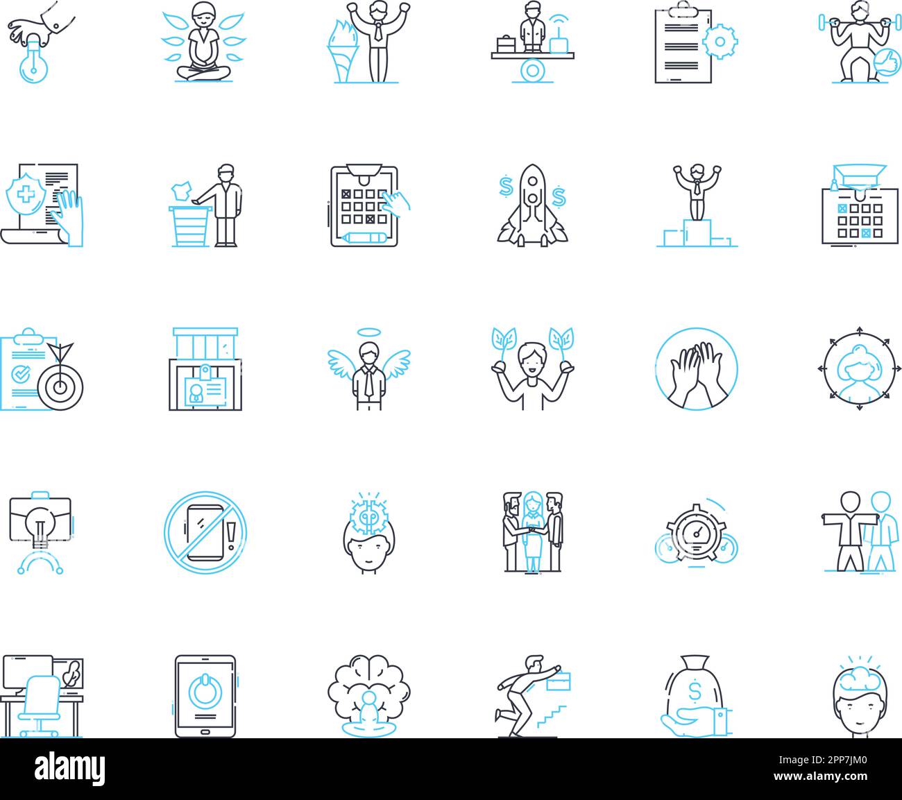 Creative Exchange linear icons set. Inspiration, Collaboration ...