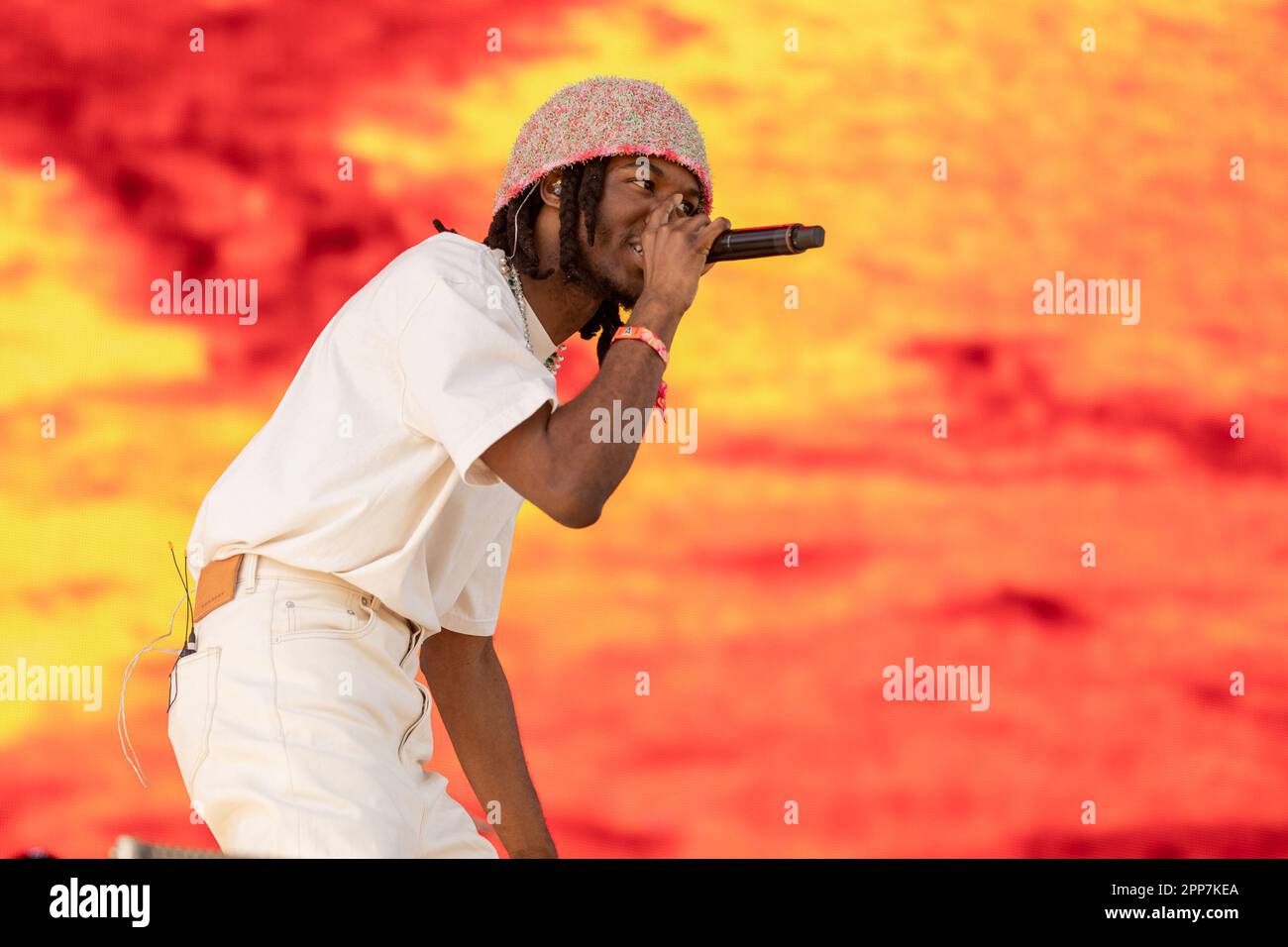 Indio, USA. 21st Apr, 2023. Rapper Saba (Tahj Chandler) during the ...