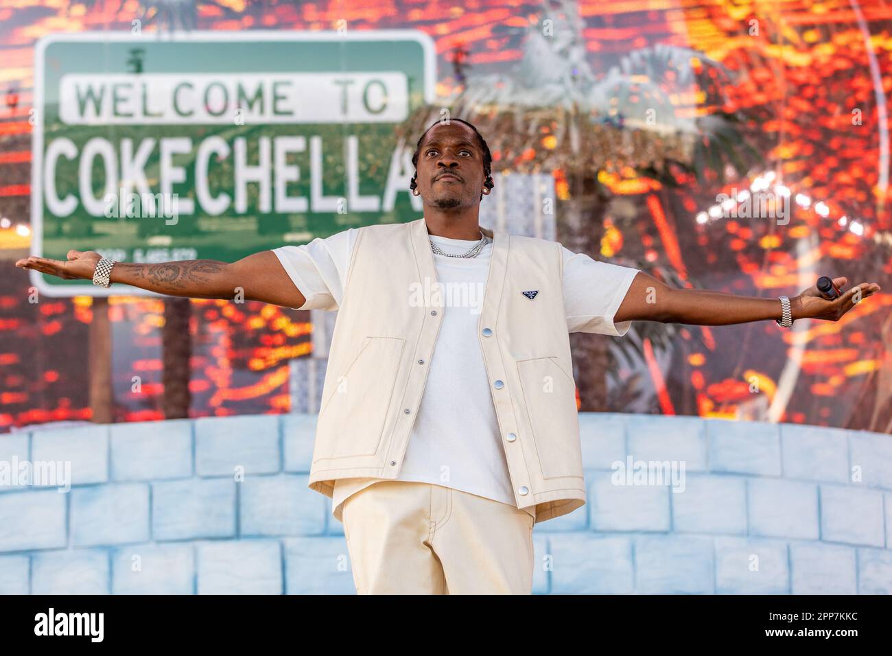 Indio, USA. 21st Apr, 2023. Rapper Pusha T (Terrence Thronton) during ...