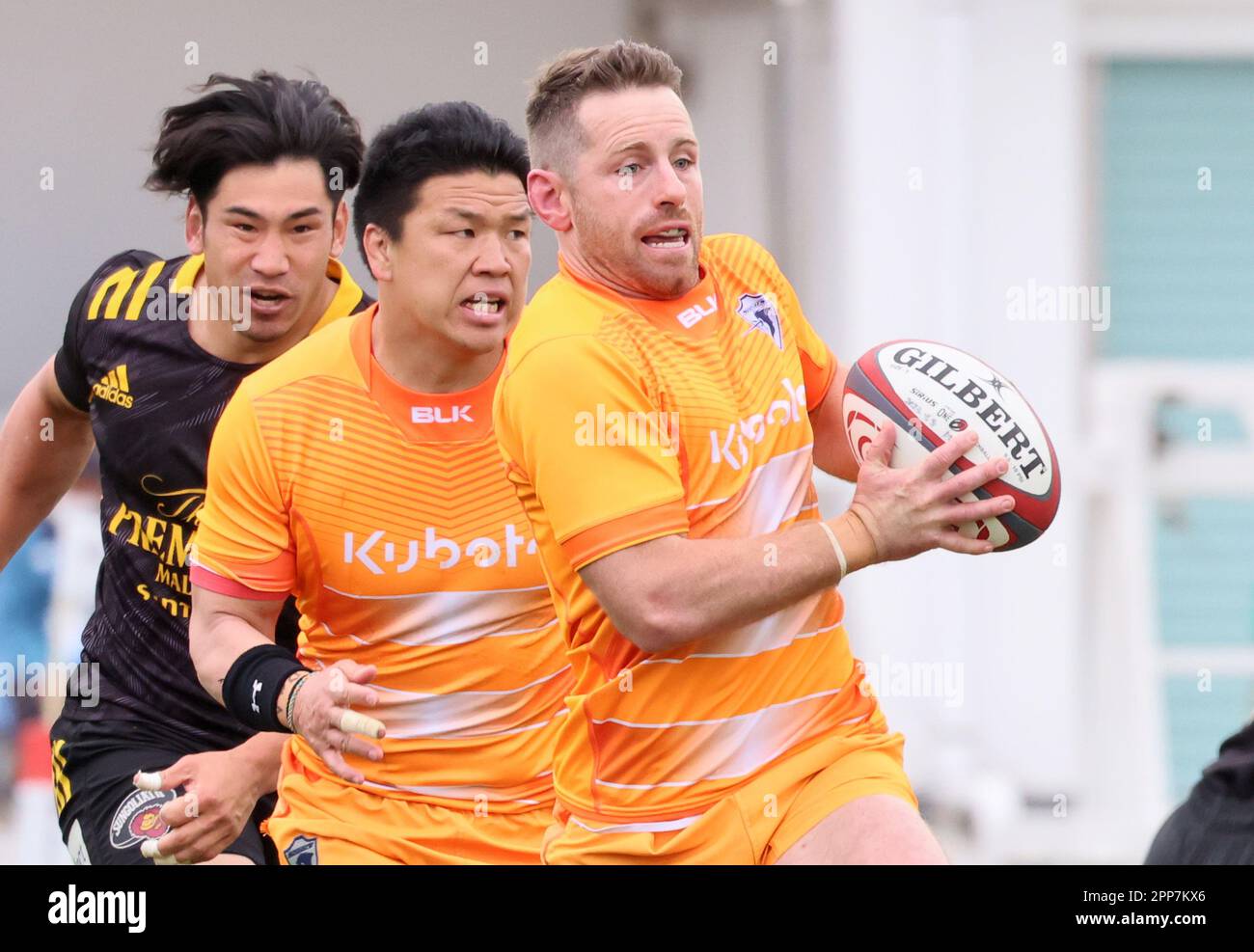 Tokyo, Japan. 22nd Apr, 2023. Kubota Spears Funabashi Tokyo-bay fly ...