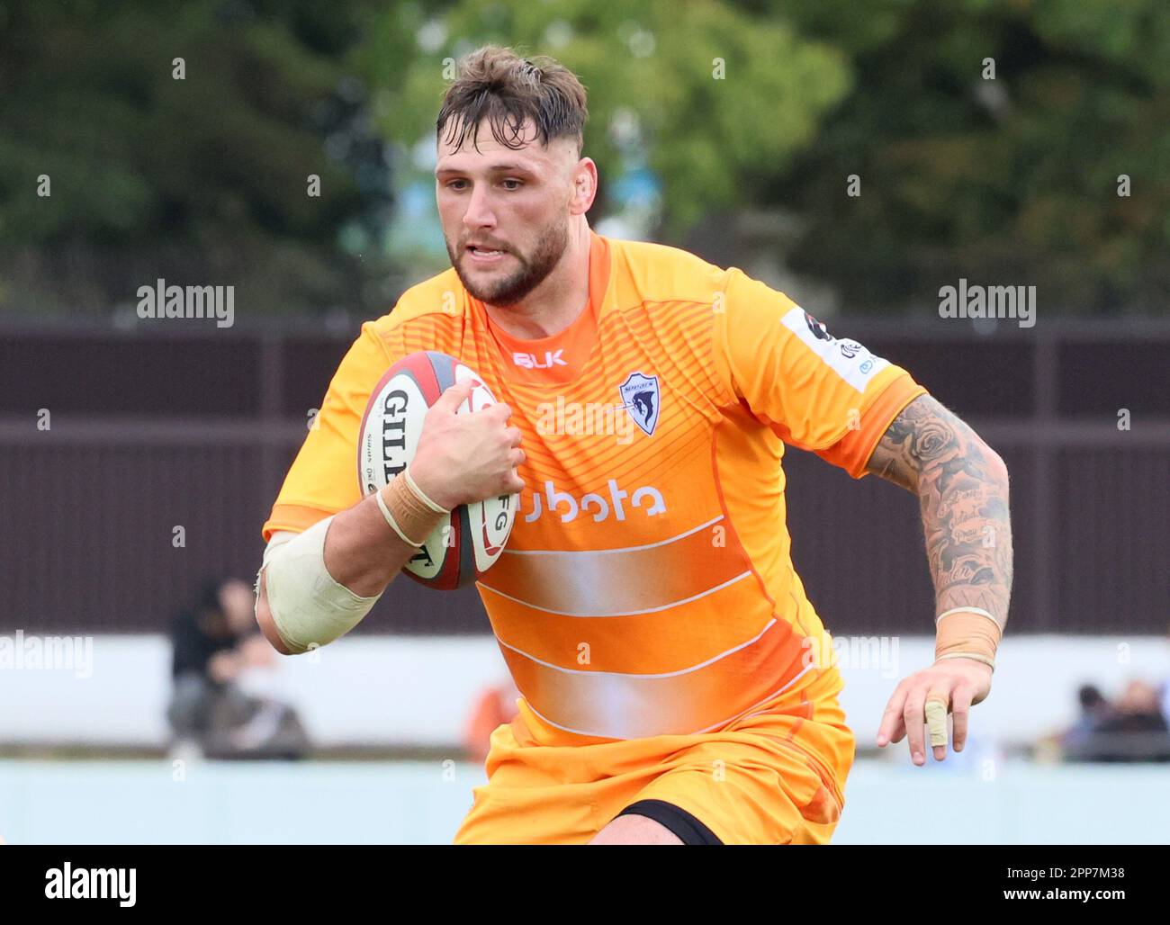 Tokyo, Japan. 22nd Apr, 2023. Kubota Spears Funabashi Tokyo-bay lock ...