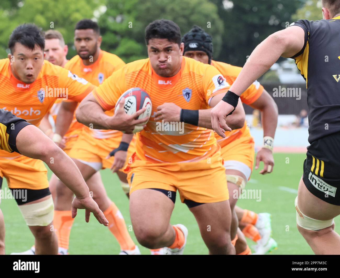 Tokyo, Japan. 22nd Apr, 2023. Kubota Spears Funabashi Tokyo-bay prop ...