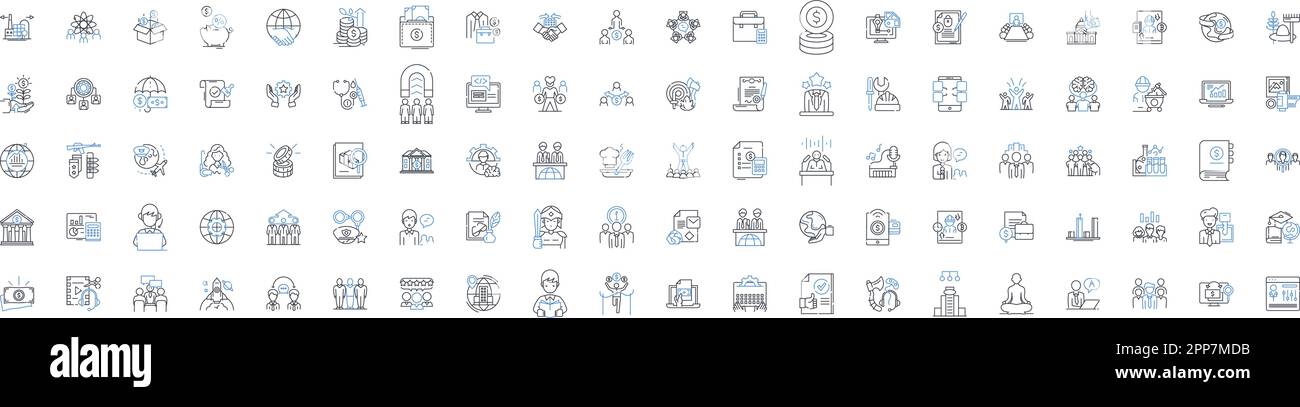 Startup labs line icons collection. Innovation, Incubator, Accelerator ...