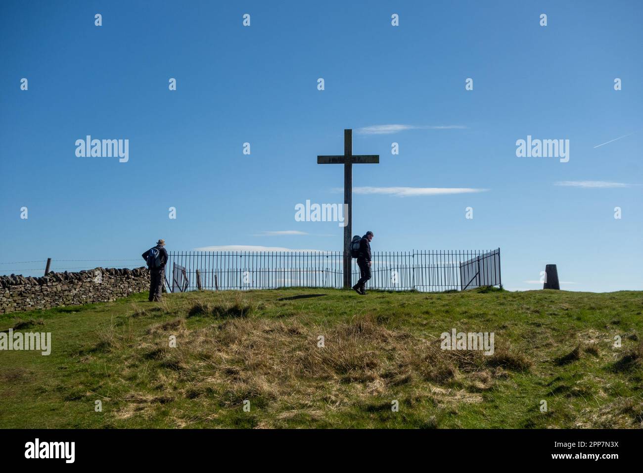 Corbar wooden Cross was installed on Corbar hill in 1950 above the ...