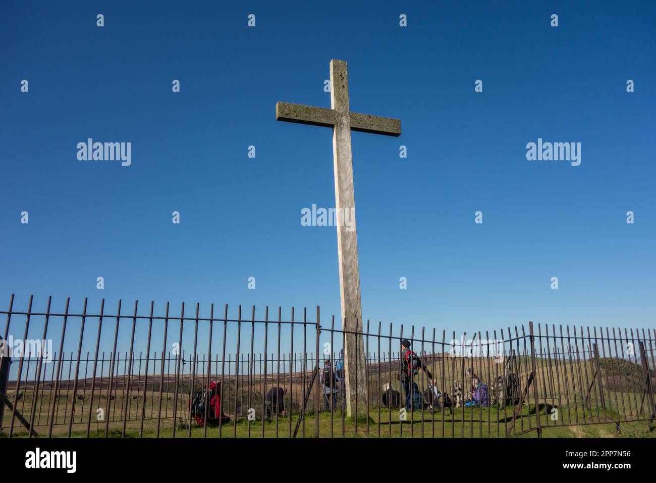 Corbar wooden Cross was installed on Corbar hill in 1950 above the ...