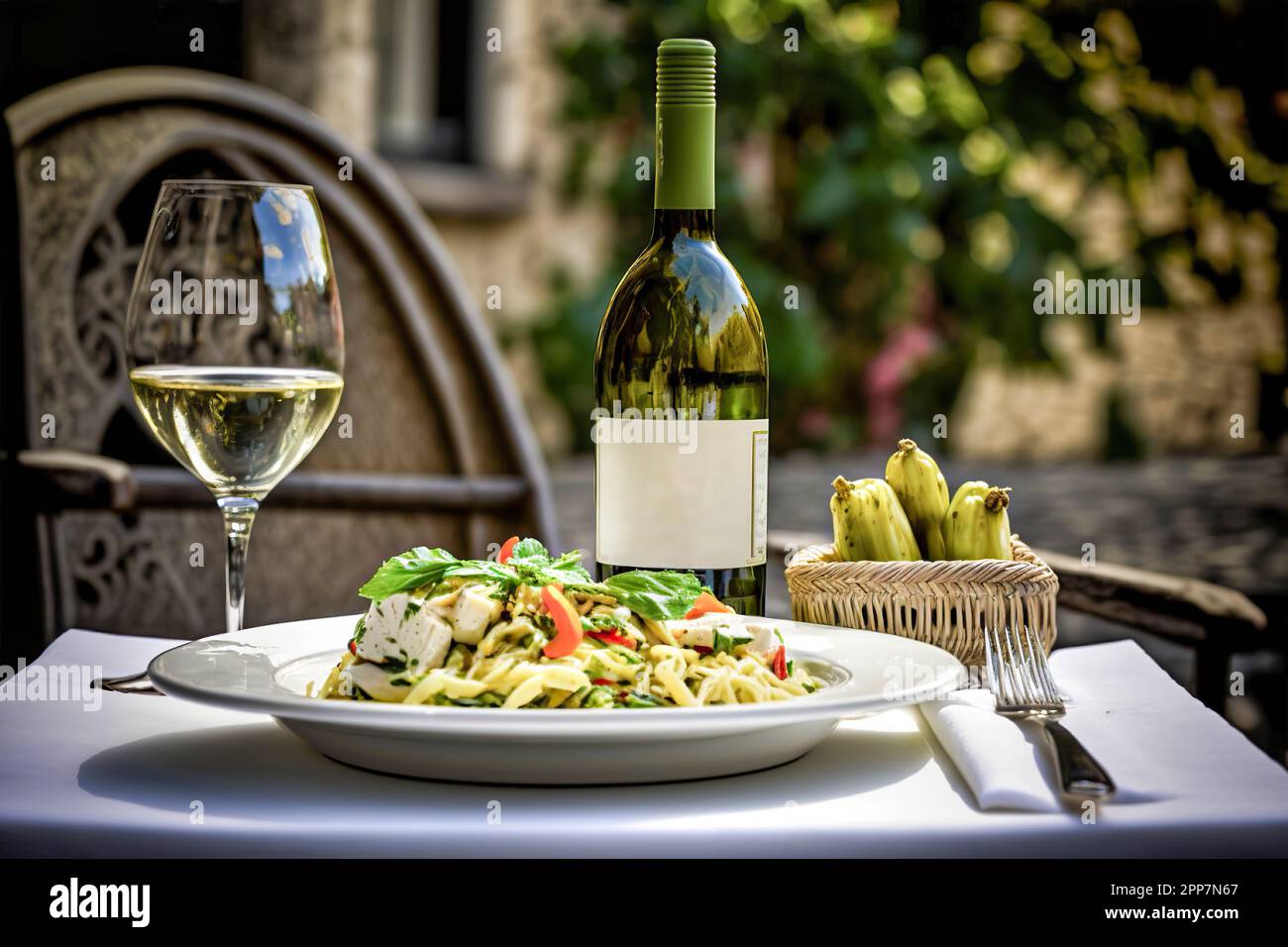 Mediterranean Delight: Savoring Fresh Pasta with Italian Flavors on an ...