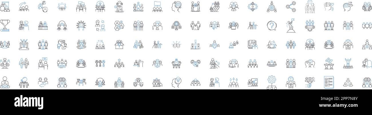 Society line icons collection. Diversity, Equality, Prejudice ...