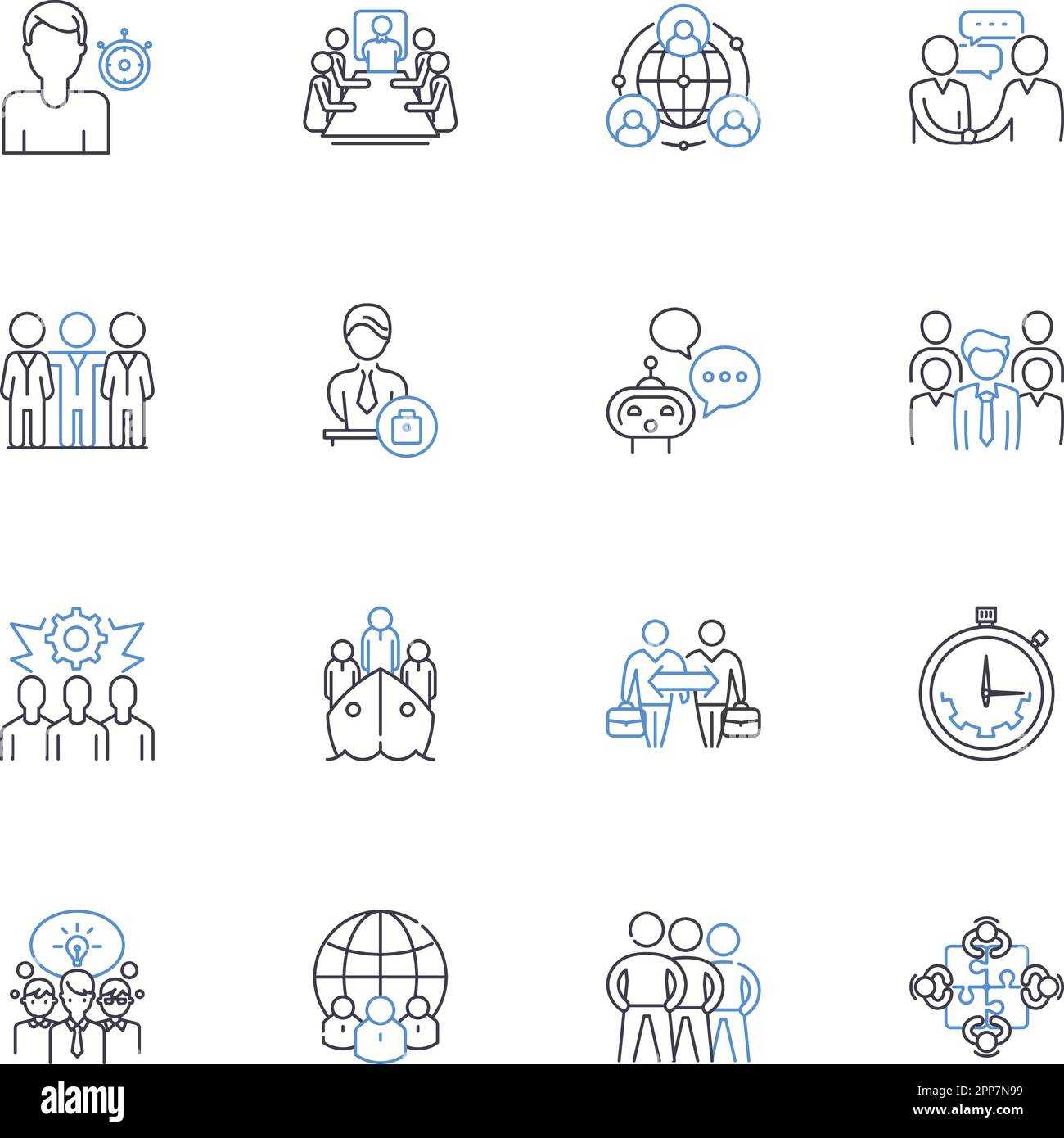 Training staff line icons collection. Learning, Development, Skills ... Training staff line icons collection. Learning, Development, Skills ...