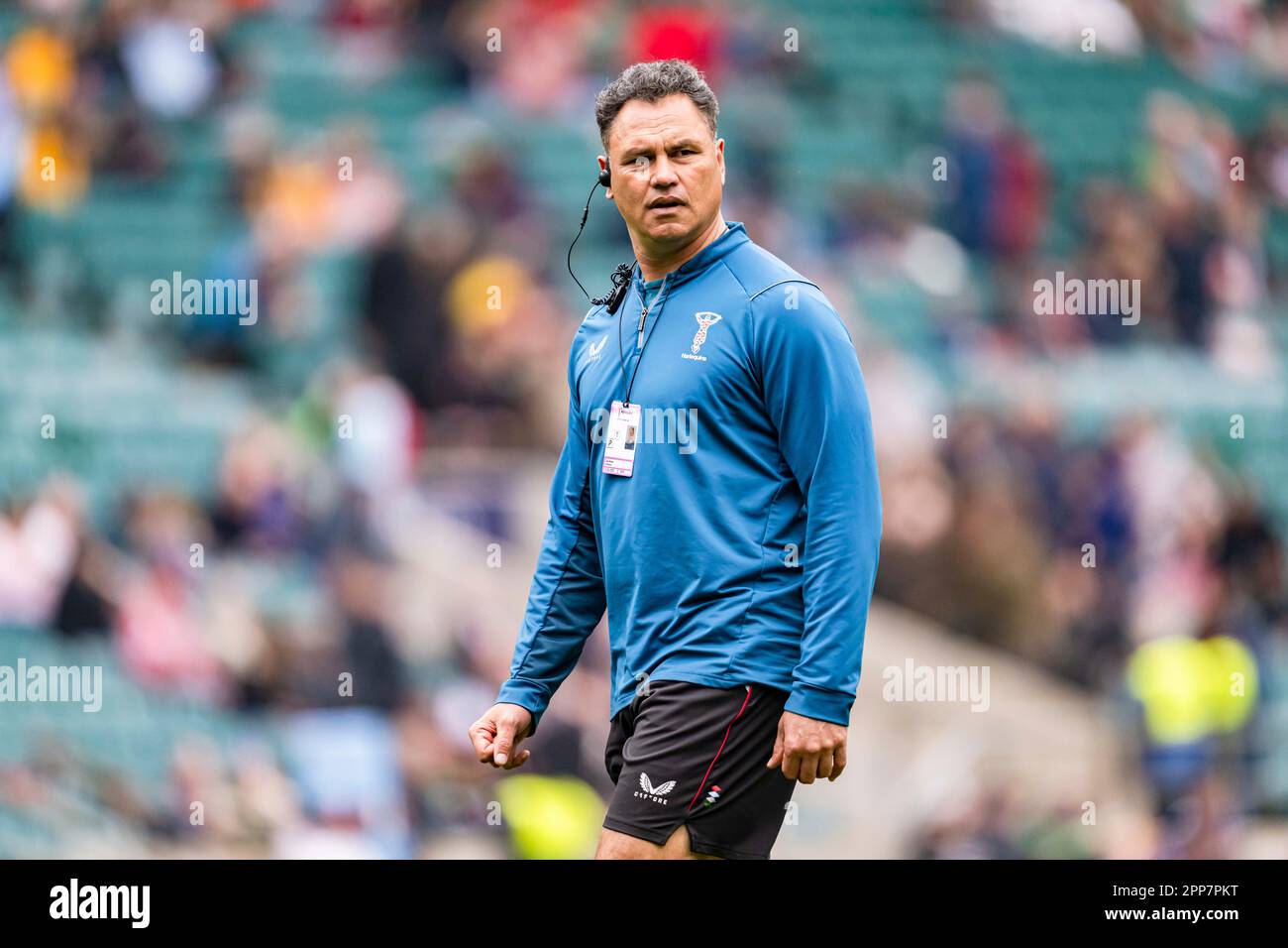 LONDON, UNITED KINGDOM. 22th, Apr 2023. Harlequins' Head Coach Tabai ...
