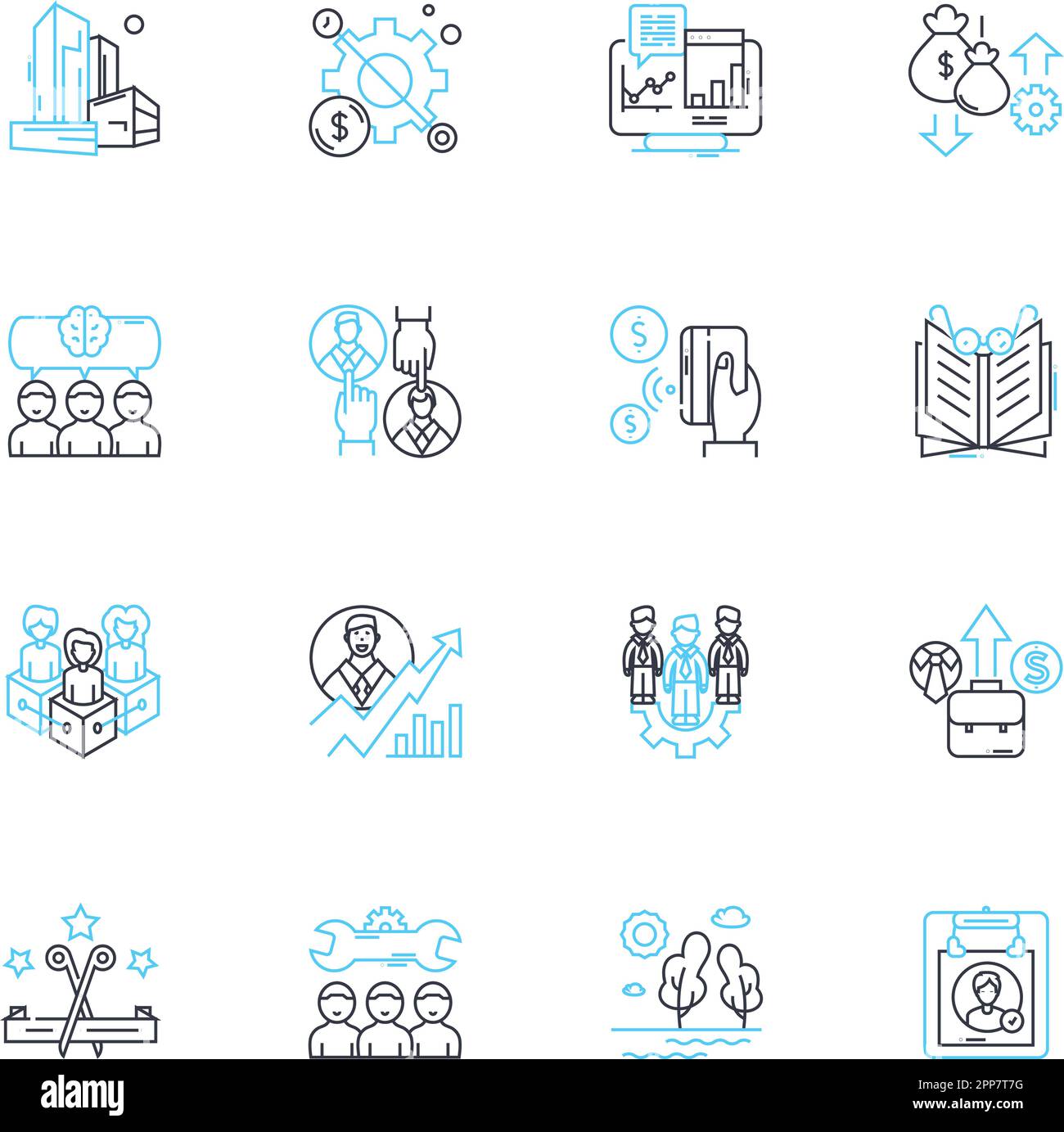 Innovative Ideas linear icons set. Creativity, Progress, Invention ...
