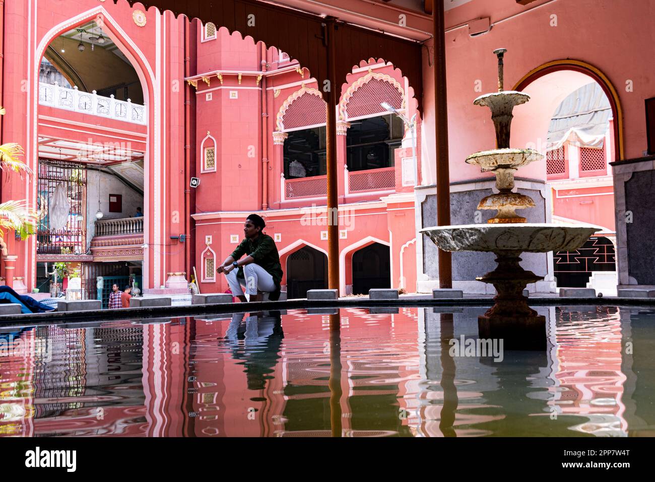 Kolkata, India. 22nd Apr, 2023. Eid al-Fitr Namaz and hugging on the ...
