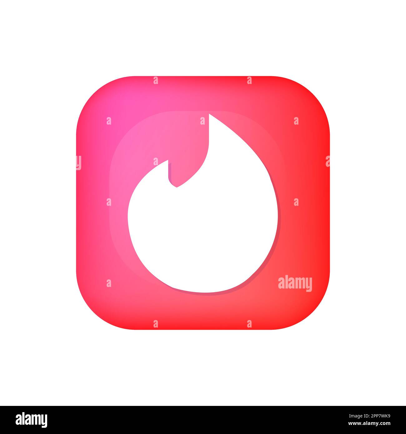 Tinder app icon Stock Vector Images - Alamy