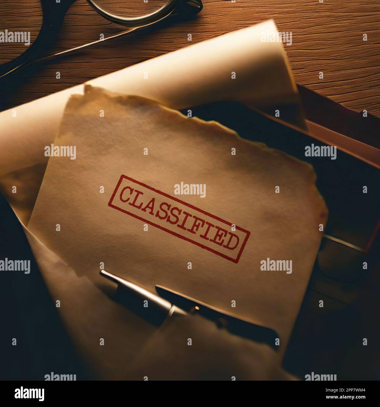 Unclassified document stamp hi-res stock photography and images - Alamy