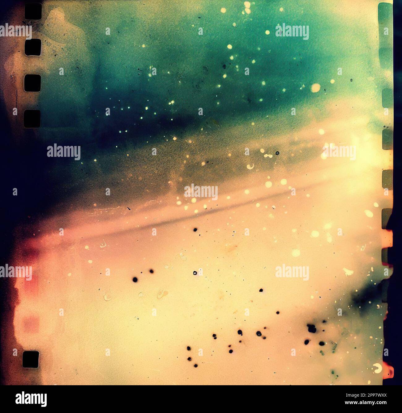 Grunge film leader with dust and scratches Stock Photo - Alamy