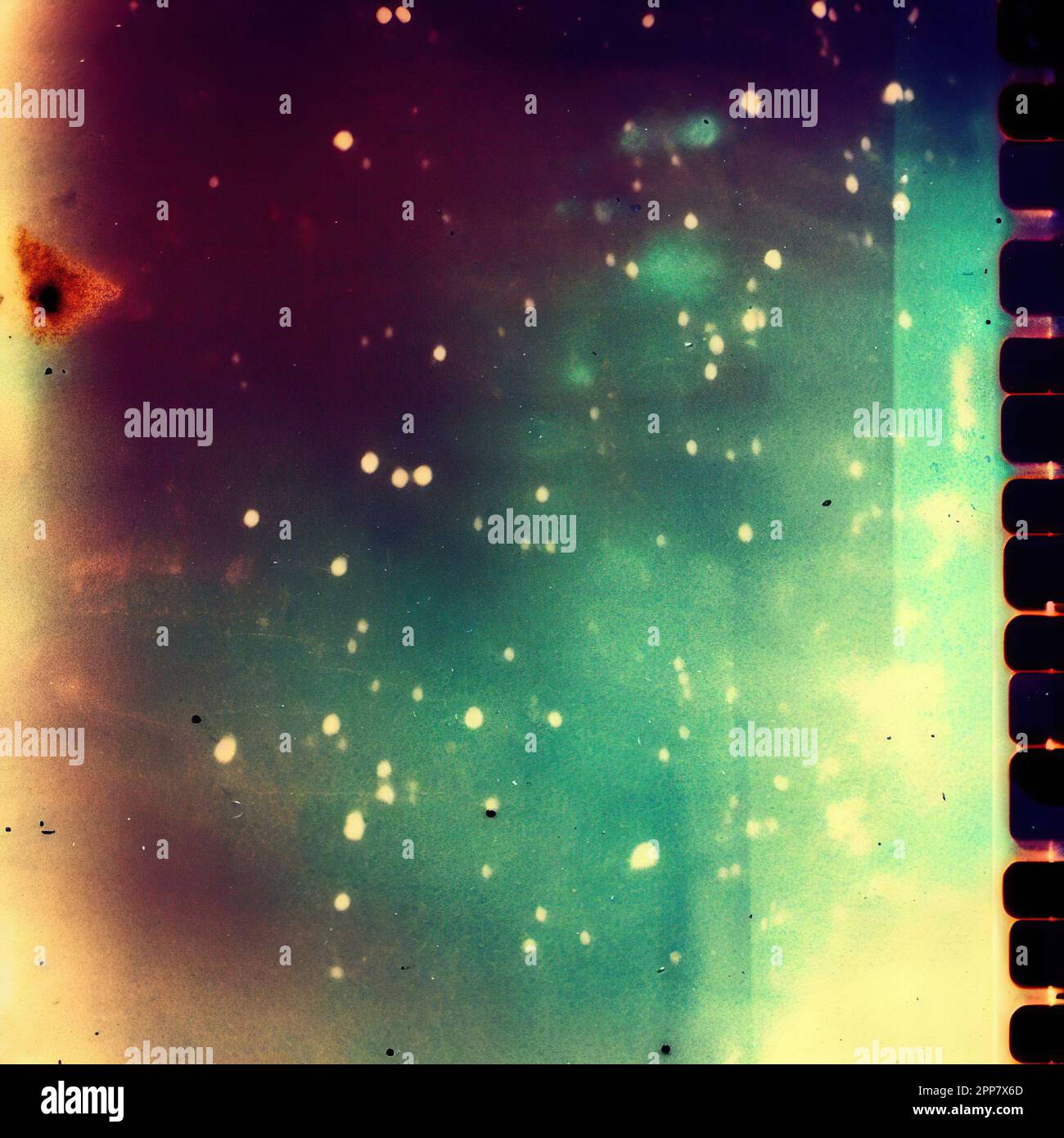 Grunge film leader with dust and scratches Stock Photo - Alamy