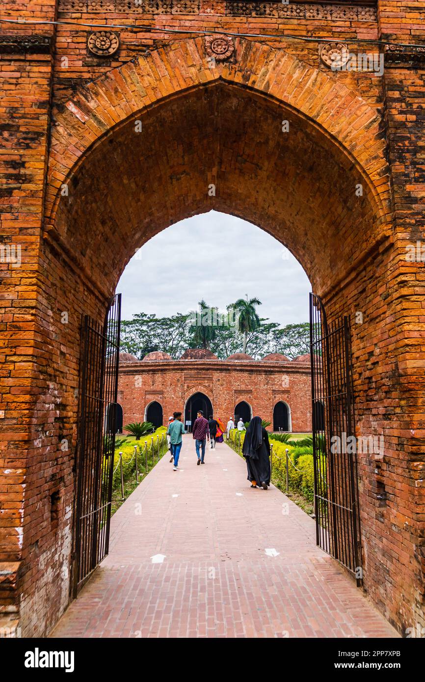 The Sixty Dome Mosque in Bagerhat, Khulna, Bangladesh, Selective Focus ...
