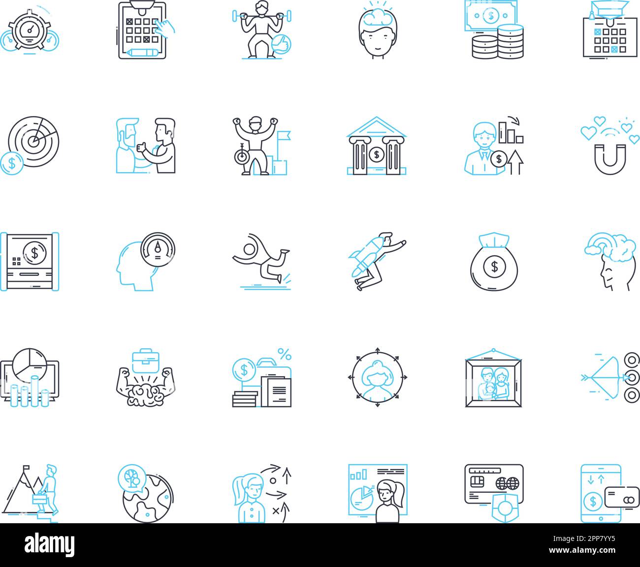 Performance metrics linear icons set. Evaluation, Analysis, Assessment ... Performance metrics linear icons set. Evaluation, Analysis, Assessment ...