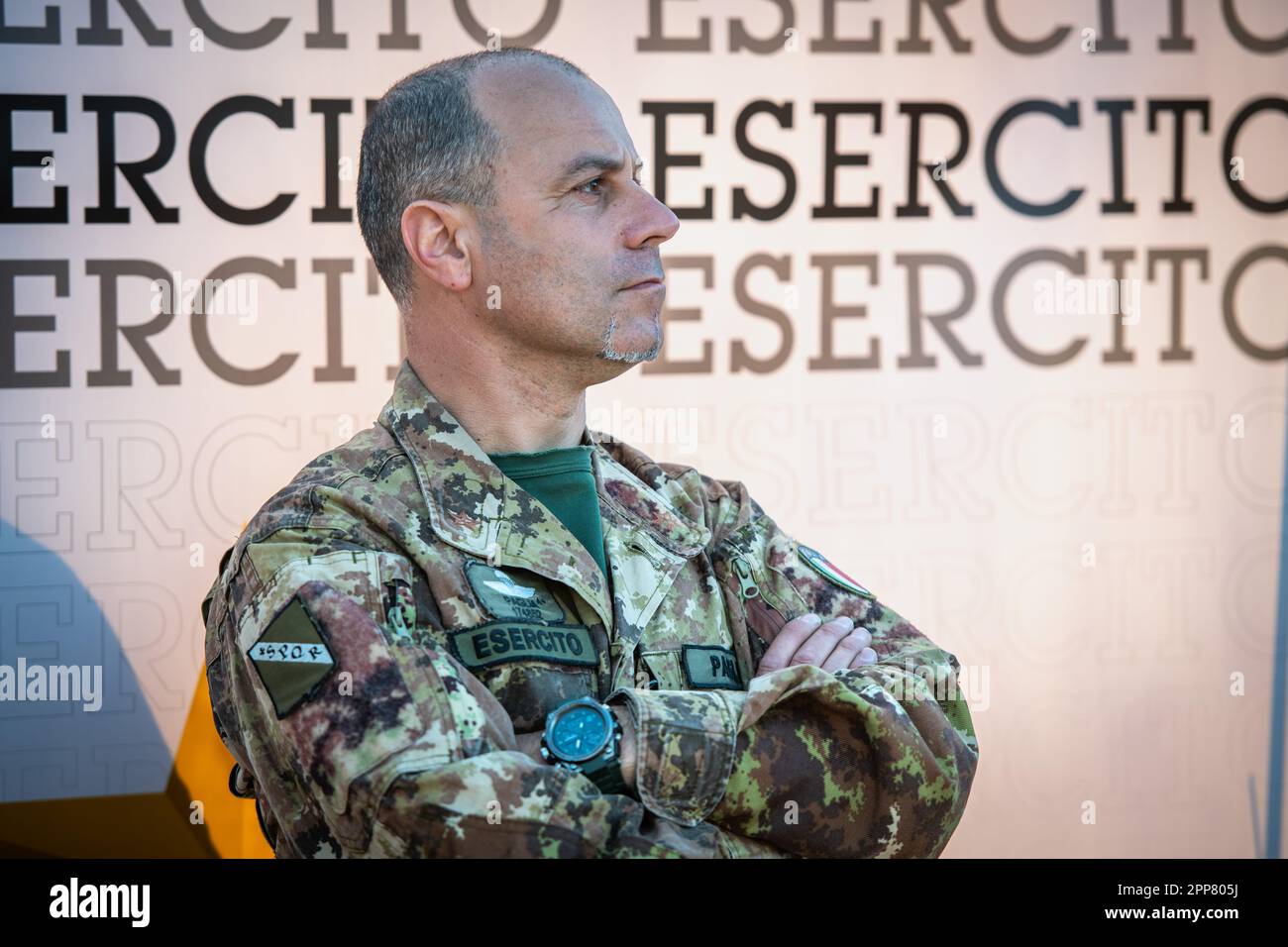 A soldier of the Italian army seen during the event. Figures from all ...