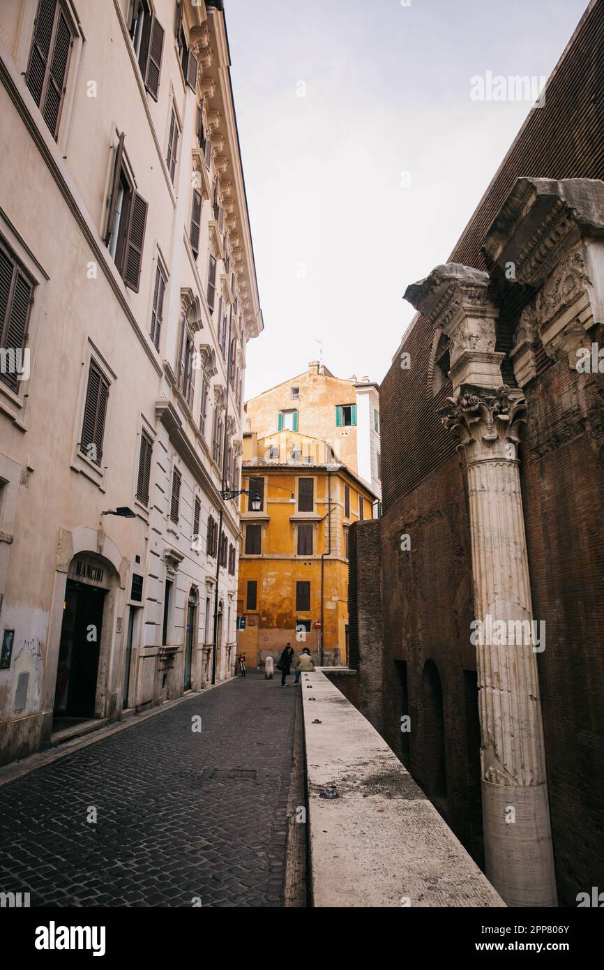 Rome streets through window hi-res stock photography and images - Alamy