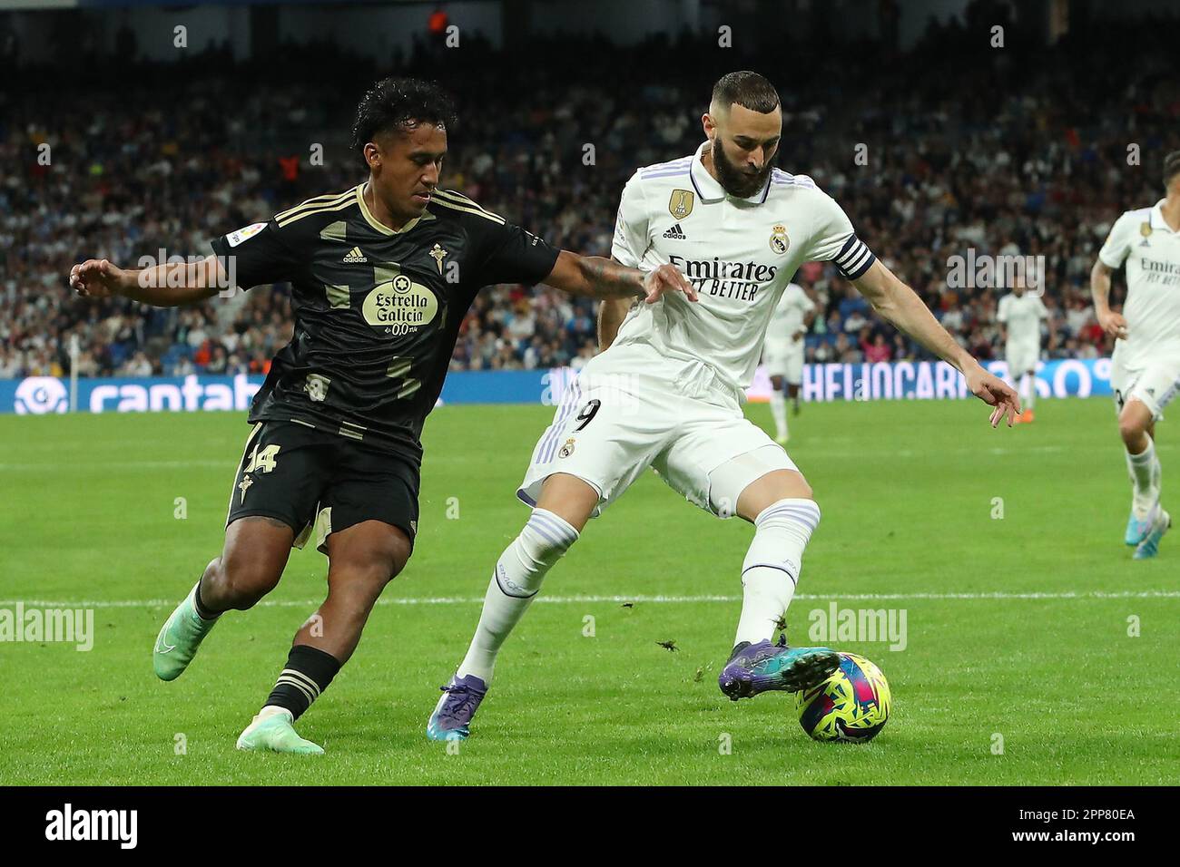 Santiago bernabeu stadium karim benzema hi-res stock photography and ...