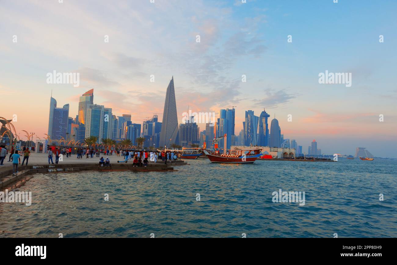 Eid al fitr 2023 celebrations and Fireworks at Doha corniche 22-04-2023 ...
