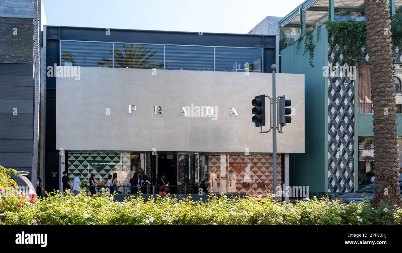 A Prada store in Beverly Hills, California, US Stock Photo - Alamy