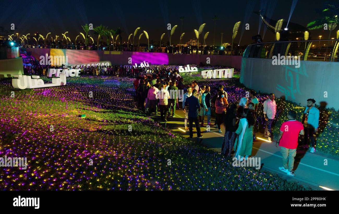 Eid al fitr 2023 celebrations and Fireworks at Doha corniche 22-04-2023 ...