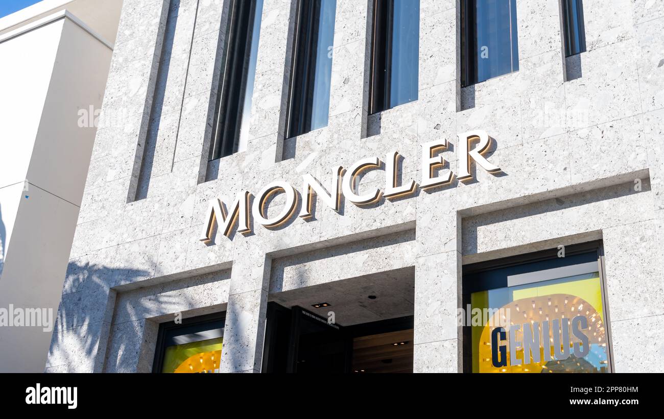 A Moncler store in Beverly Hills, CA, USA Stock Photo - Alamy