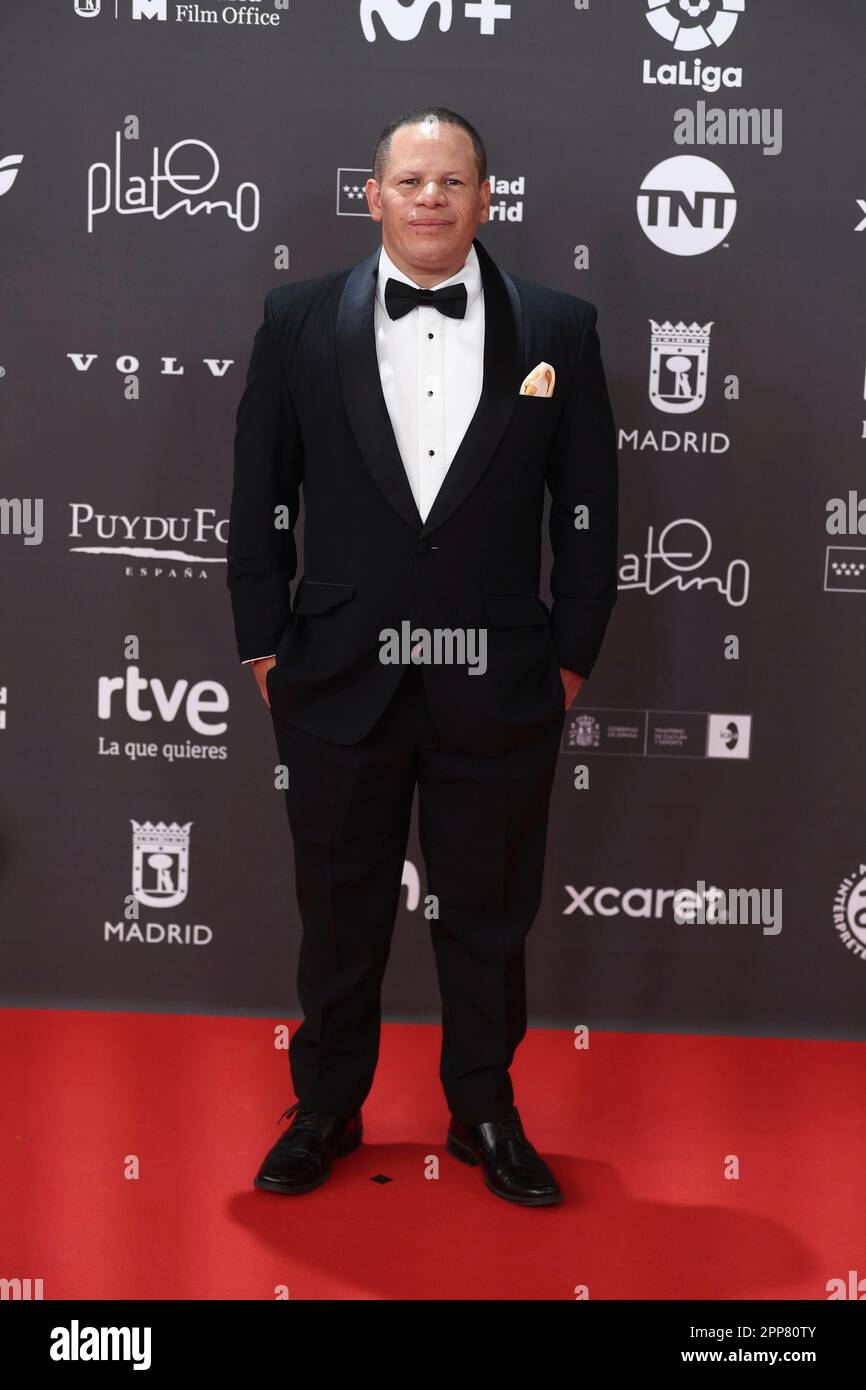 Actor Rodrigo Celis poses upon his arrival at the 10th edition of the ...