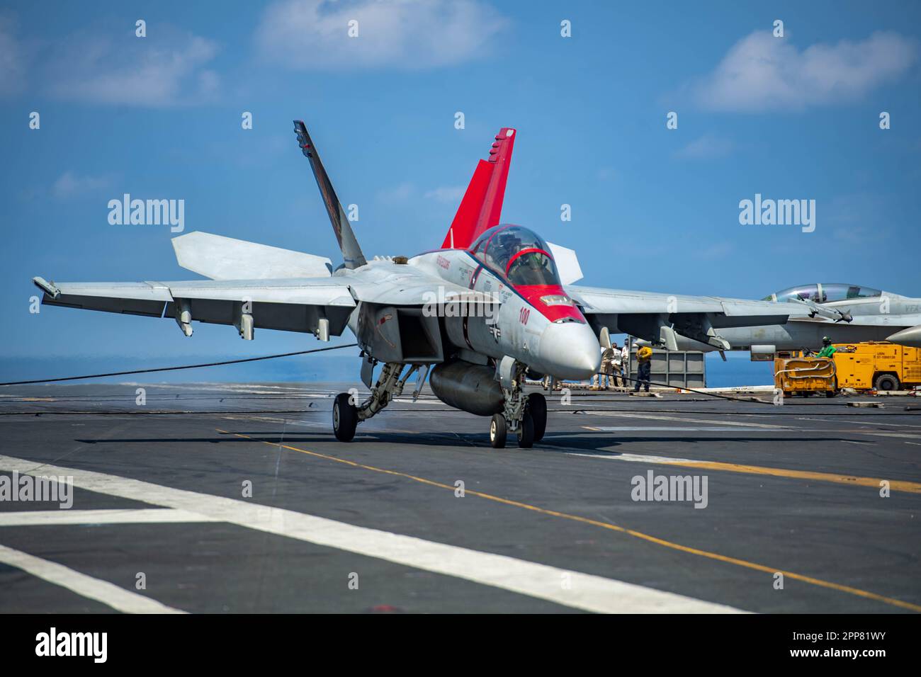 230421-N-DU622-1435 SOUTH CHINA SEA (April 21, 2023) An F/A-18F Super ...