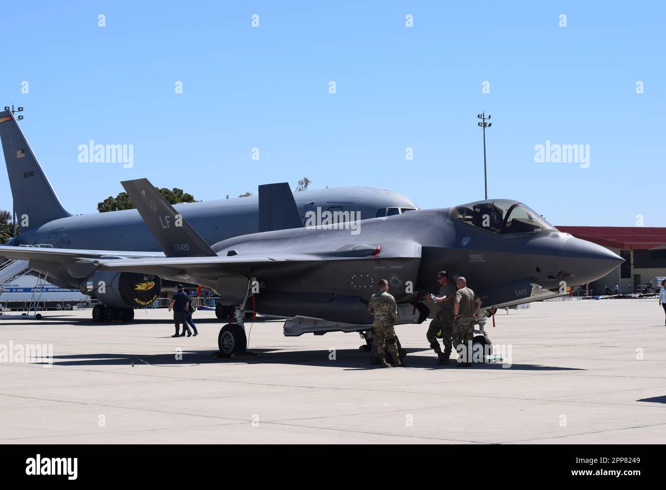 Various "static" aircraft are in position for the start of tomorrow's ...