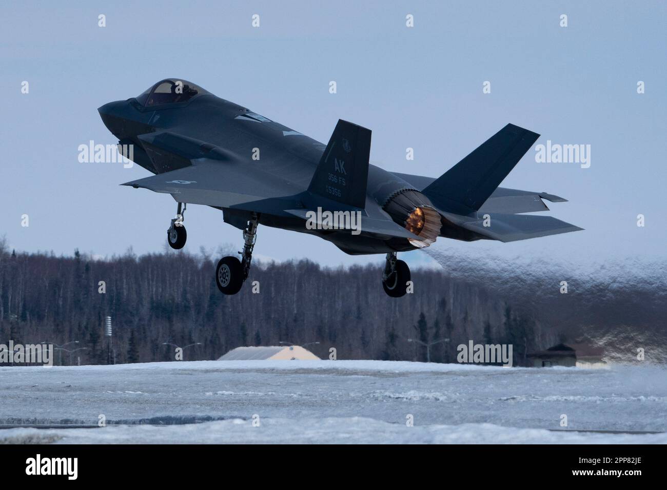 A U.S. Air Force F-35A Lightning II assigned to the 354th Fighter Wing ...