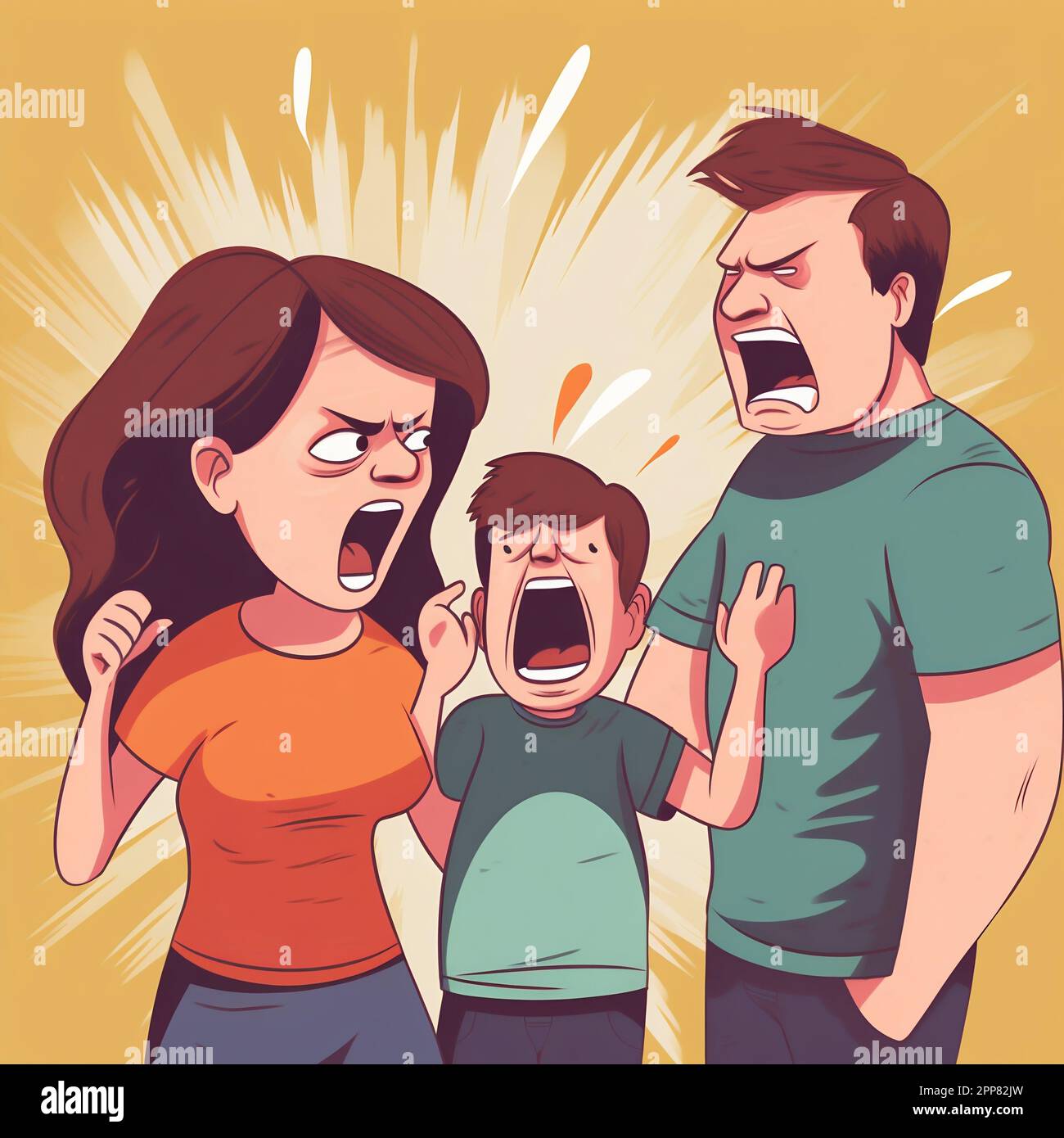 Parent discipline child yelling hi-res stock photography and images - Alamy