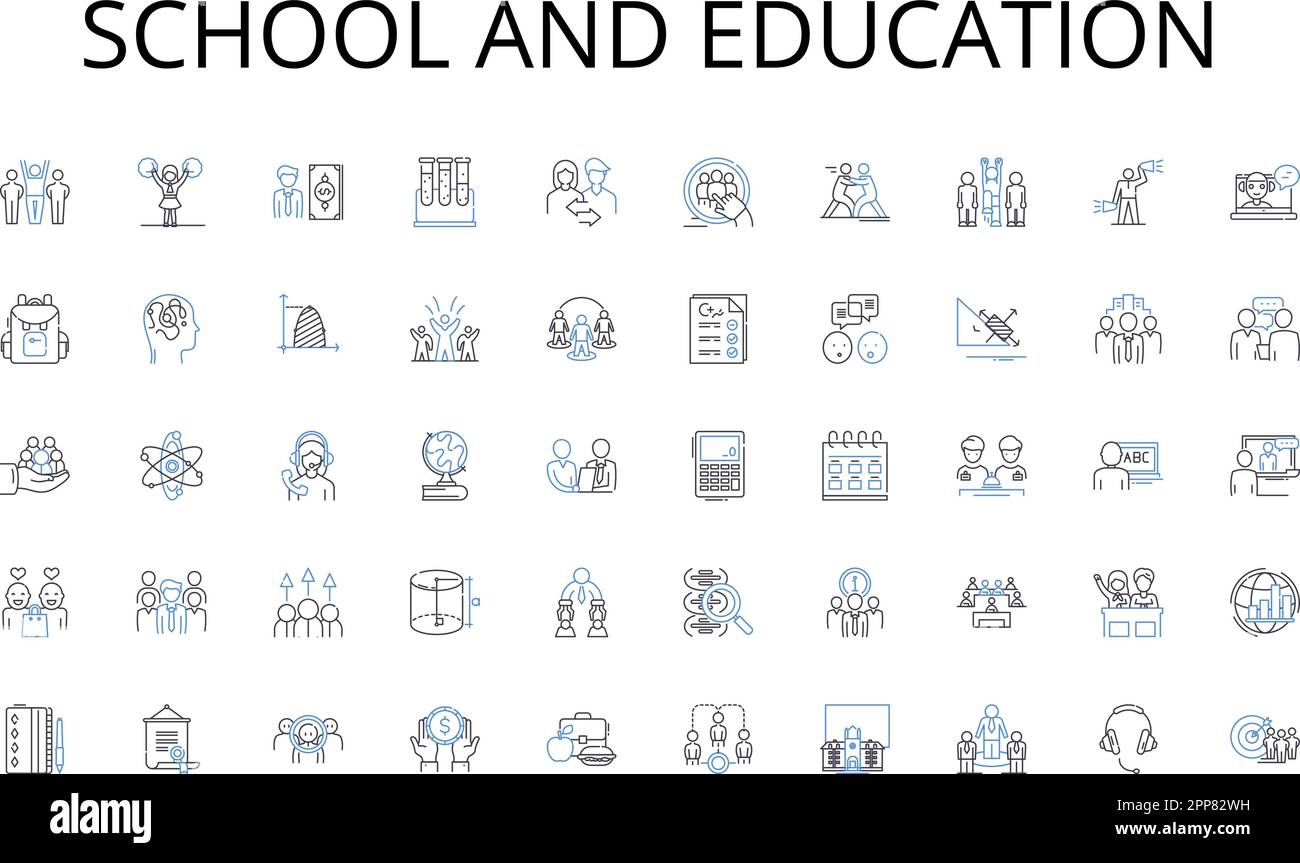 School and education line icons collection. Auditions, Casting ...